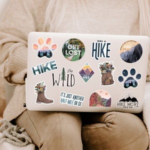Get Lost Vinyl Sticker || Funny Hiking Stickers Outdoor Nature Sticker ...