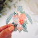 Sea Turtle With Flowers Clear Vinyl Sticker || Ocean Stickers Surf ...