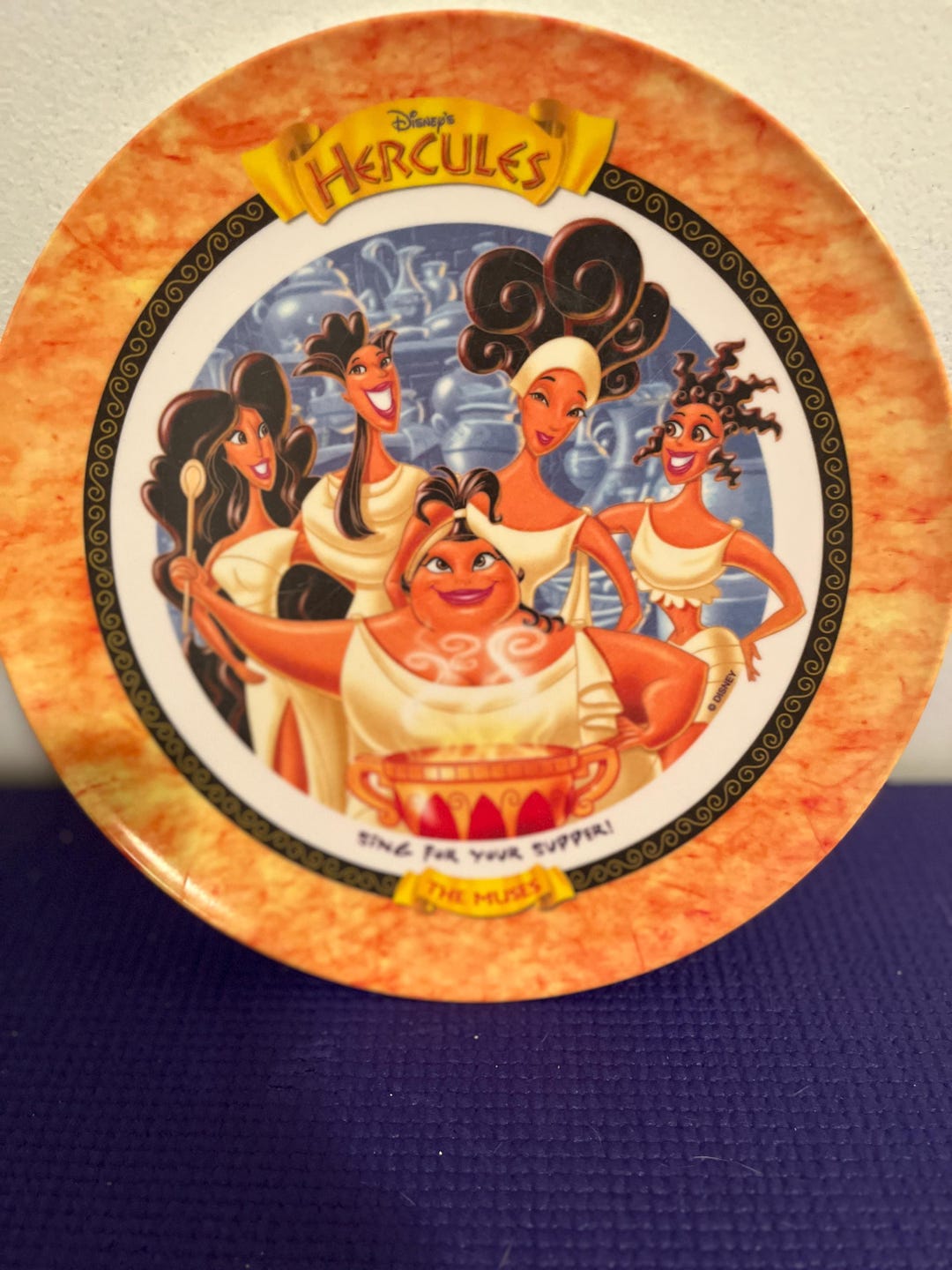 Vintage Disney Hercules Plate, Muses Plate, Mcdonald’s Promo Plate ...