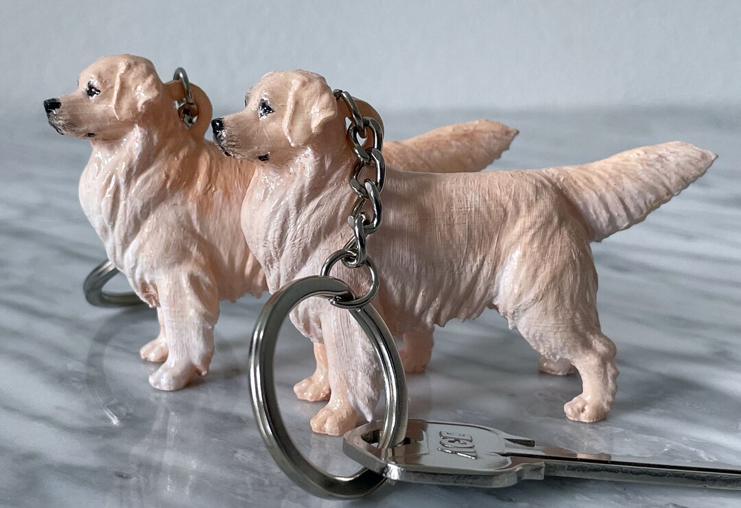Golden Retriever Key Chain - Etsy