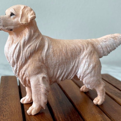 Golden Retriever Statue Sterling Statuary Handmade Solid - Etsy