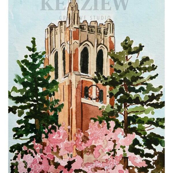 Watercolor State - Etsy