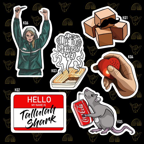 Killing Eve Stickers Season 4 Hand Drawn Stickers 5 Pack High - Etsy