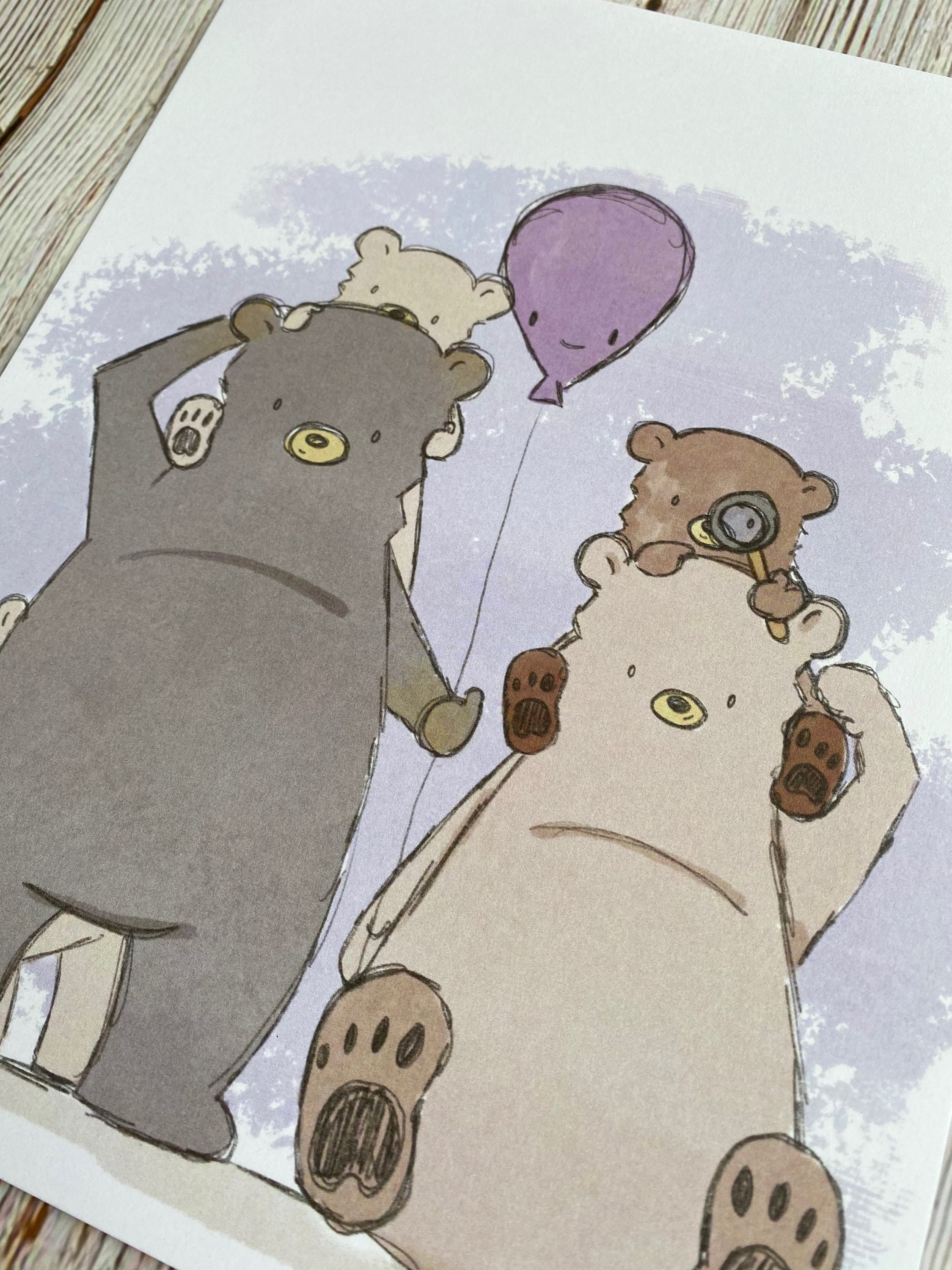 A Sleuth of Bears (print) - Etsy