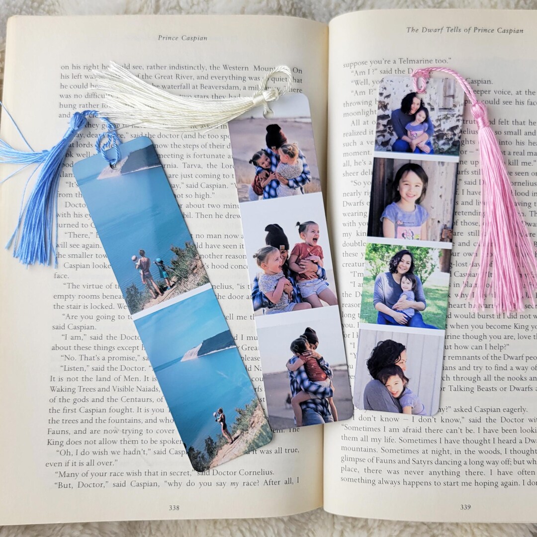 Personalized Photo Strip Bookmark, Custom Photo Booth Photograph ...
