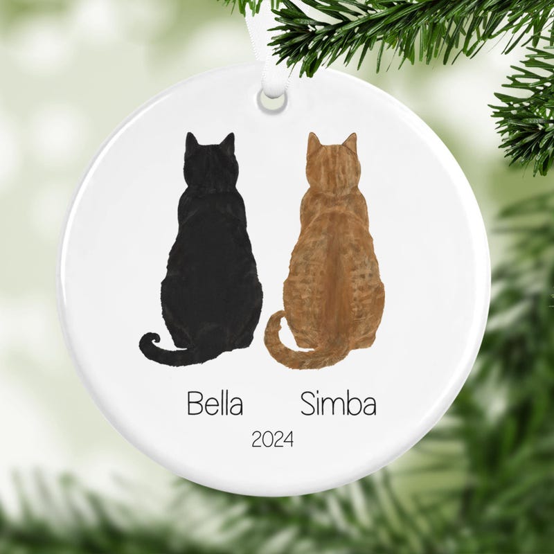 Cat Ceramic Baubles - Etsy