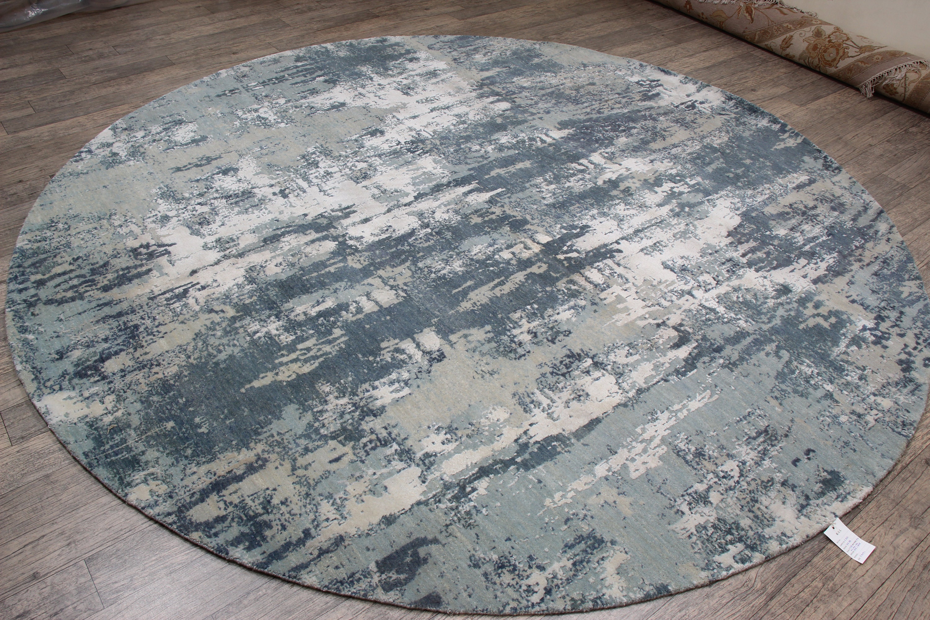 9 Feet Round Rug Modern Abstract Designer Round Carpet 275 - Etsy