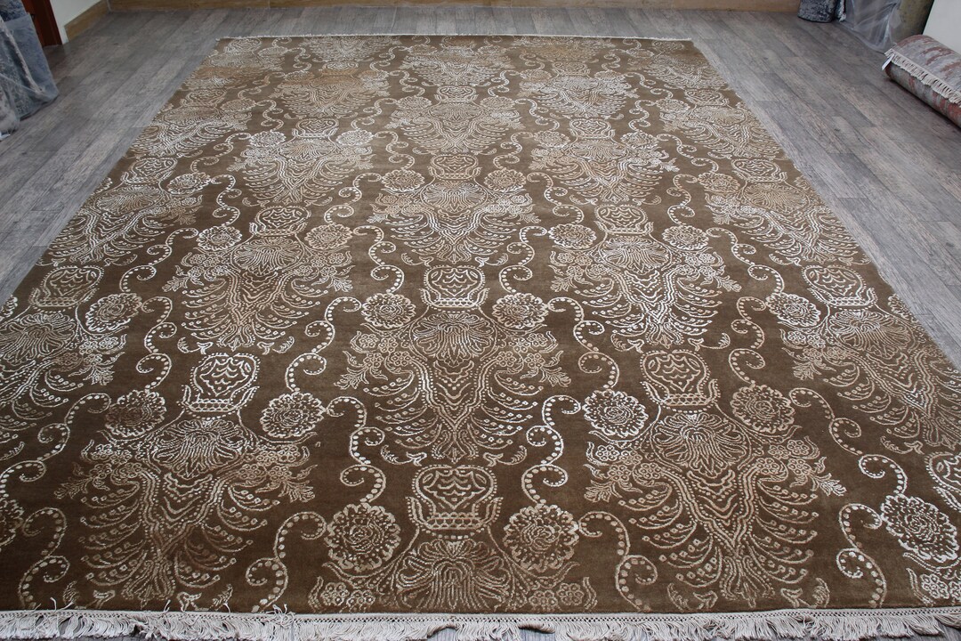 9x12 Rug Handknotted Modern Carpet 270x360 Cms Rug - Etsy