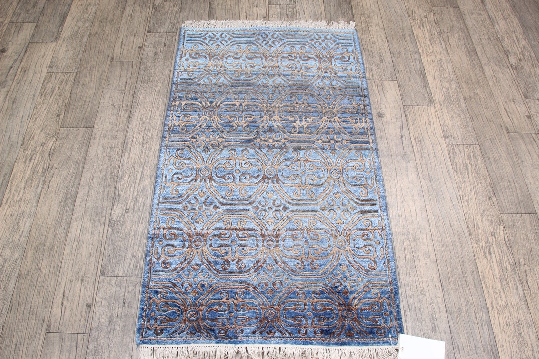 4 Feet Long Handmade Modern Area Rug ,accent Rug, 80x120 Cms Rug,prayer ...