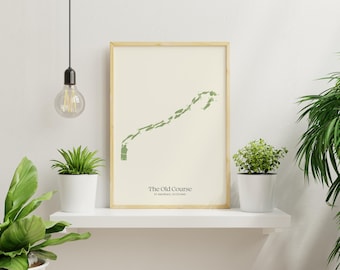 St Andrews Old Course Map (digital) - Etsy