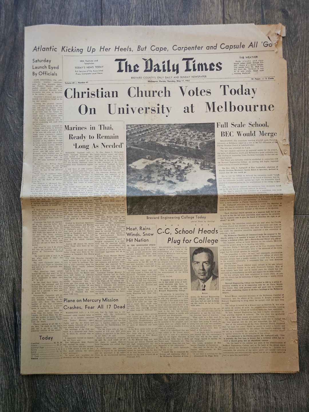 Vintage Newspaper Ephemera - Full Newspaper (10 Pages) - the Daily ...
