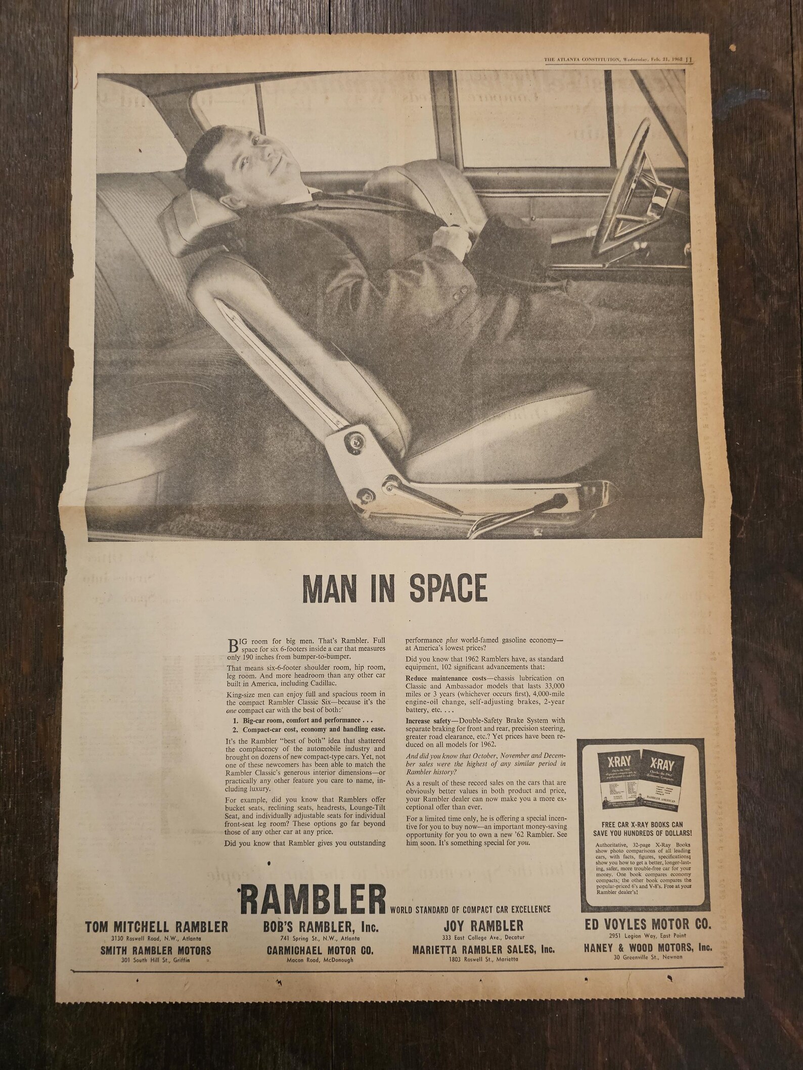 Vintage Newspaper Ephemera Bundle of Early 1960s Newspaper Car ...