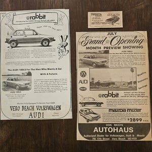 Vintage Newspaper Ephemera - Bundle of Early 1960s Newspaper Car ...
