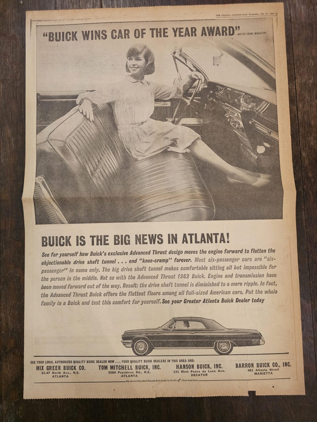 Vintage Newspaper Ephemera - Bundle of Early 1960s Newspaper Car ...