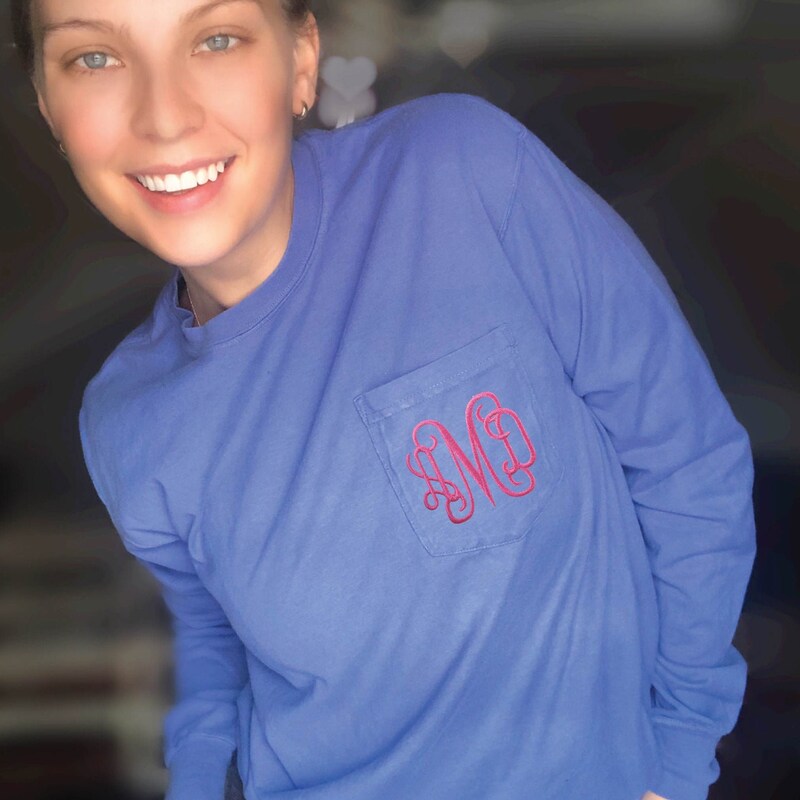 Pocket Monogram - Etsy