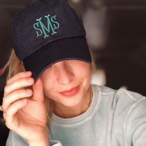 Ladies' Monogram Baseball Cap Custom Color Hat and - Etsy