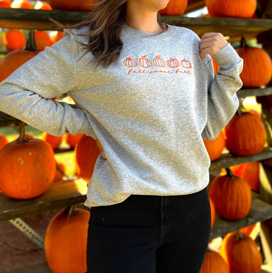 Fall Sweet Fall Pumpkin Shirt Crew Neck Sweatshirt Monogram - Etsy