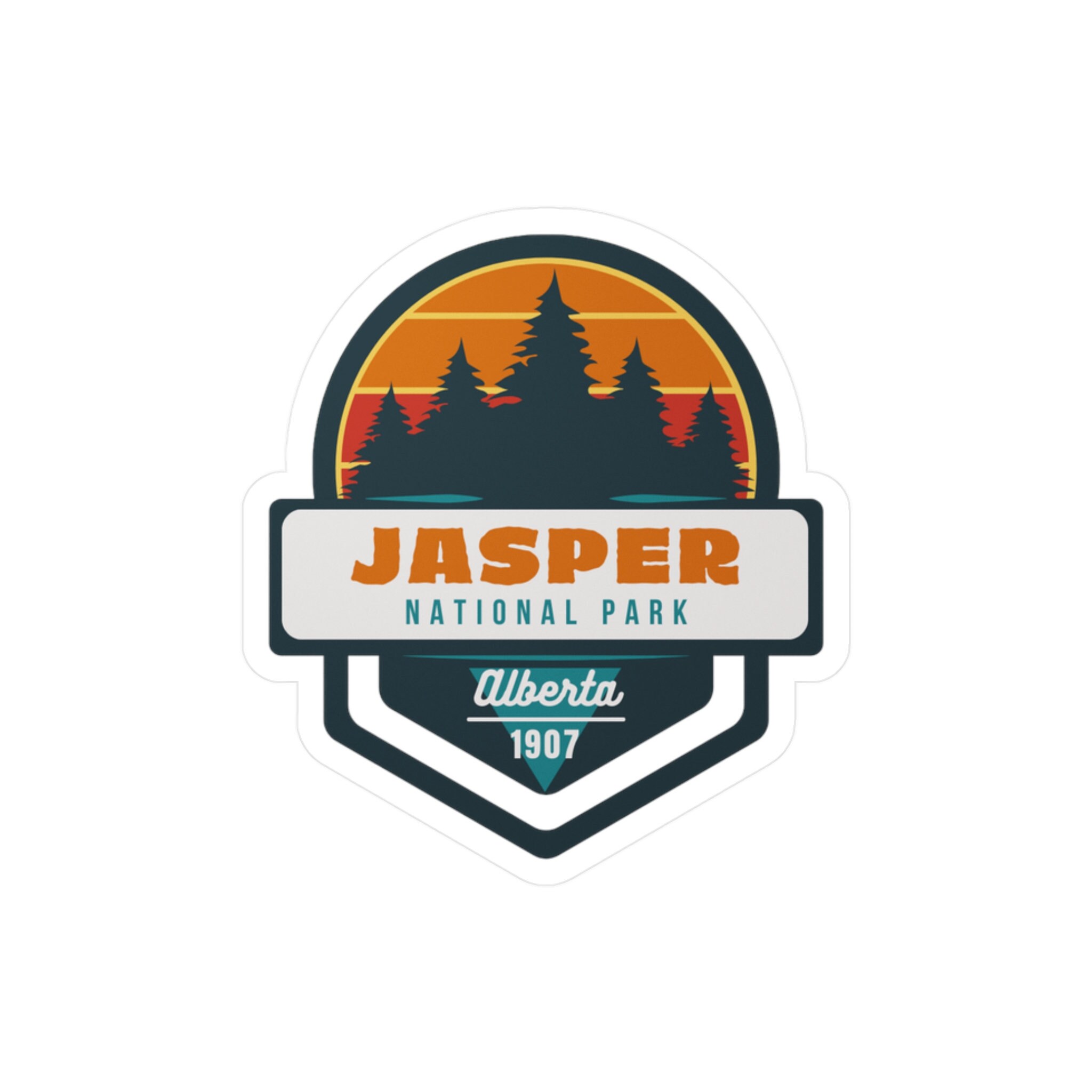 Vinyl Decals 4 Sizes Jasper National Park Alberta Nature Travel - Etsy