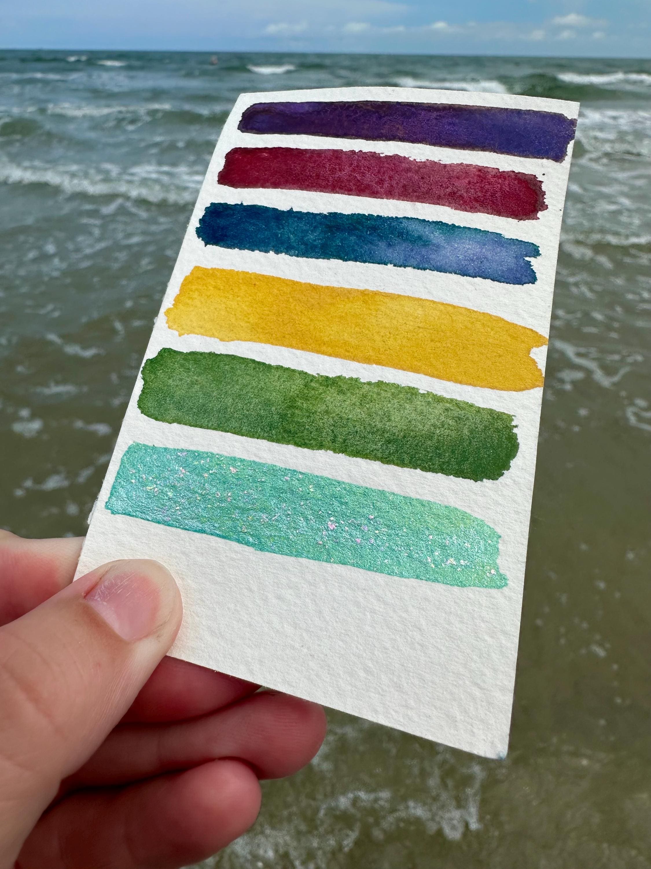 Opal & Mint HALF PAN Collab | Handmade Watercolors | Handmade Paint ...