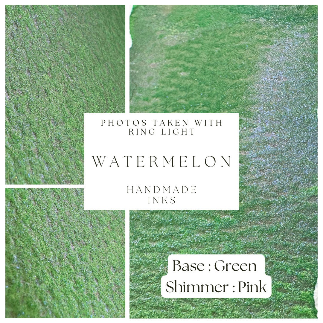 Watermelon | Shimmer Ink | Handmade Ink | Calligrapby | Stencils ...