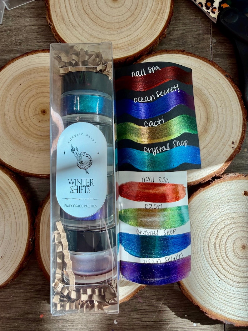 Winter Shifts | 5 Gram Stocking Stuffer Set | Handmade Acrylic Paint ...