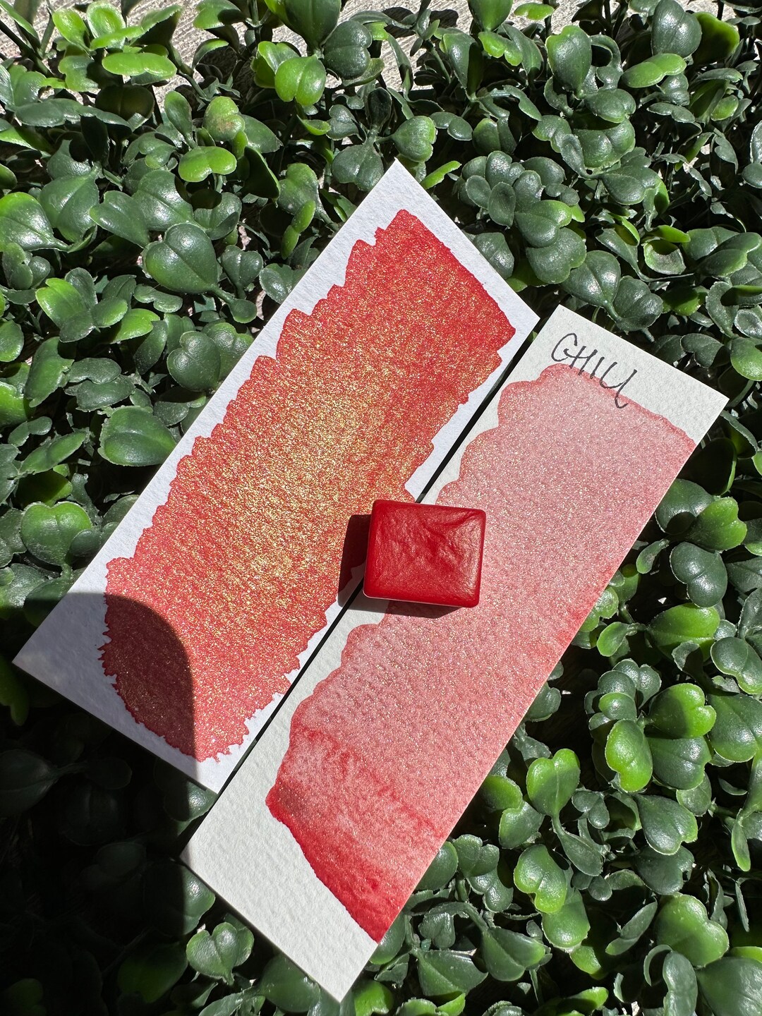 Chili | Shimmer Matte | Handmade Watercolors | Bright Blue | Handmade ...