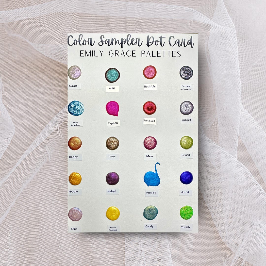 The Watercolor Sampler Dot Card (whoopsie) | Handmade Watercolors ...