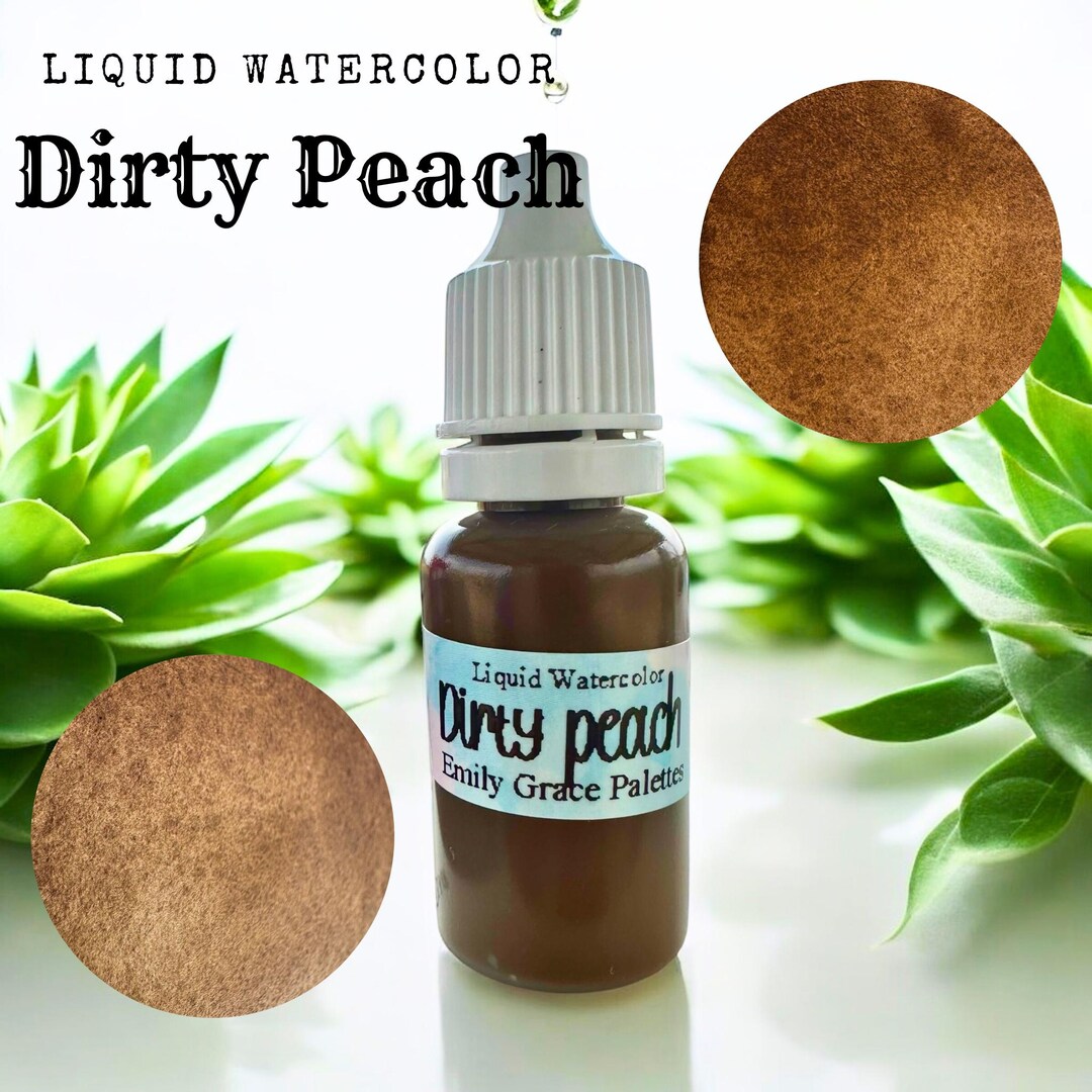 Dirty Peach | Liquid Watercolor | Matte Watercolors | Handmade ...