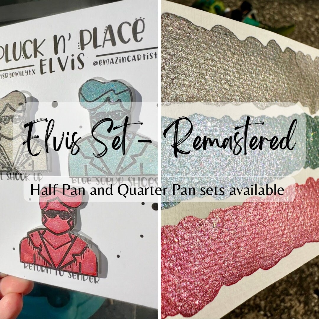 Elvis Set Remastered | Handmade Watercolors | Handmade Paint ...
