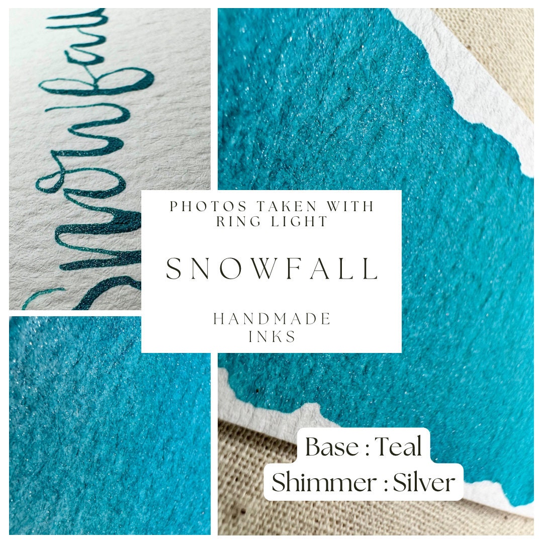 Snowfall | Shimmer Ink | Handmade Ink | Calligrapby | Stencils ...