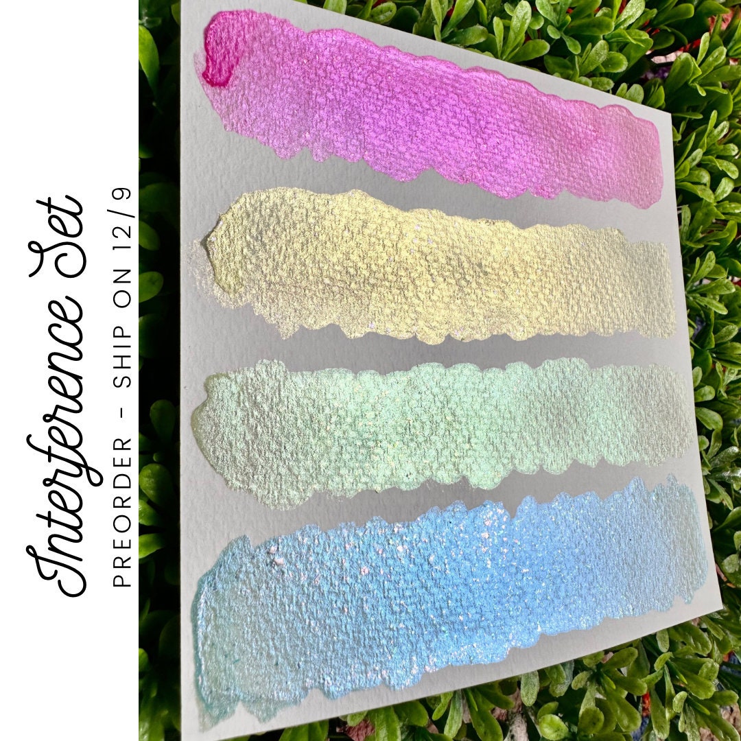 Interference Set SHIP ON 12/9 Handmade Watercolors Handmade Paint ...