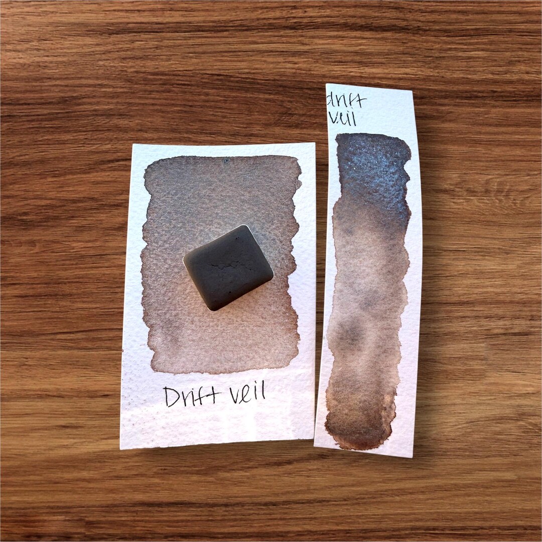 Drift Veil | HYBRID Matte & Shimmer Blend | Handmade Watercolors ...