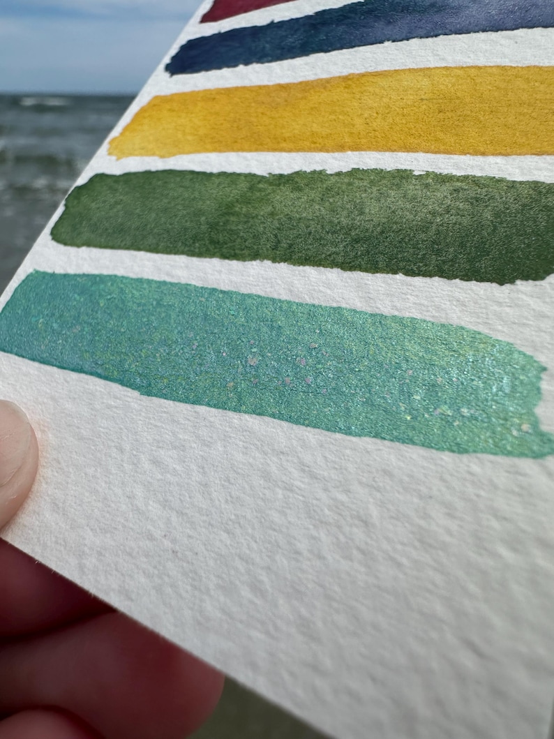 Opal & Mint HALF PAN Collab | Handmade Watercolors | Handmade Paint ...