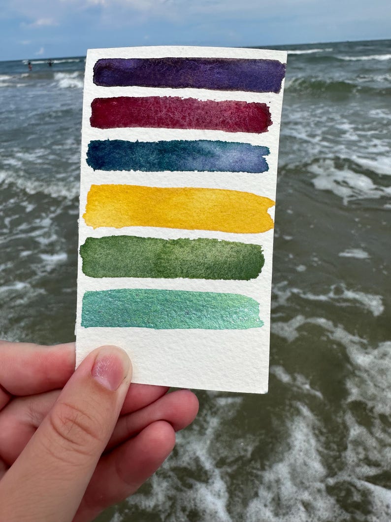 Opal & Mint HALF PAN Collab | Handmade Watercolors | Handmade Paint ...
