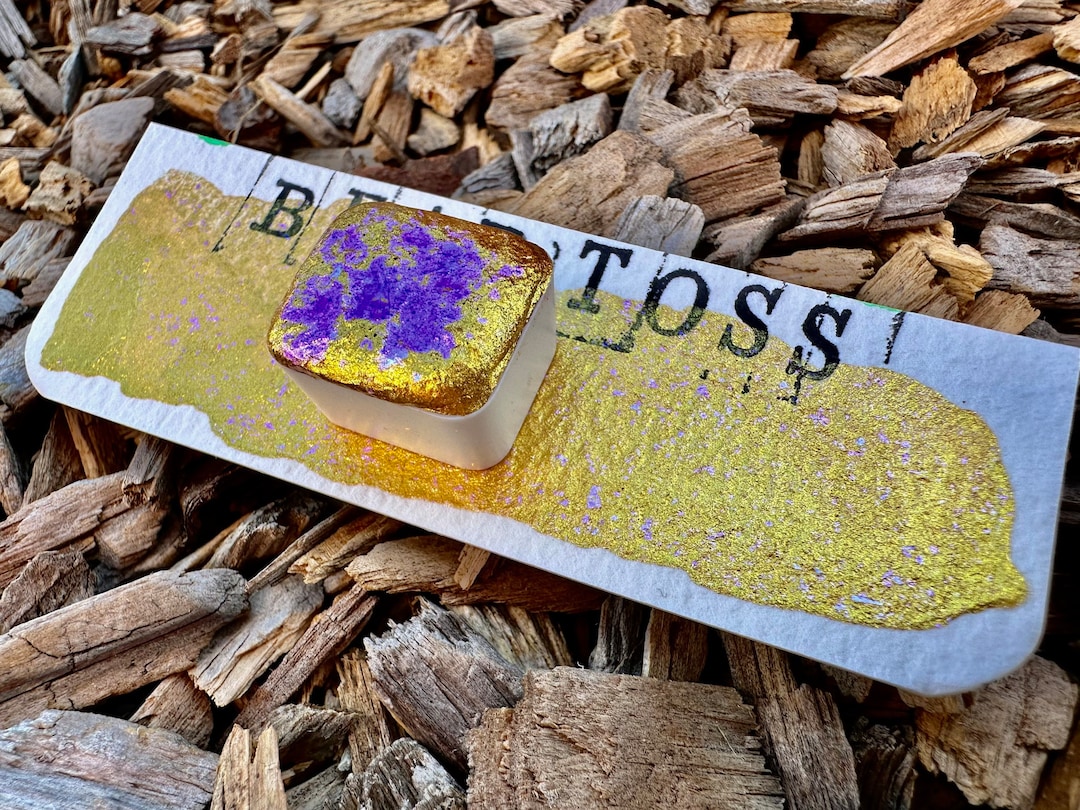 Bead Toss -FULL PAN Mardi Gras Series | Handmade Watercolors | Handmade ...