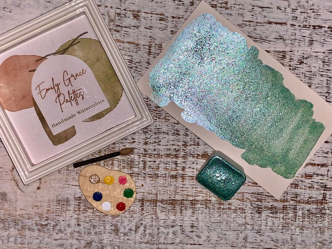 Mary Janes Cousin | Green Shimmer and Purple Holographic Glitter ...