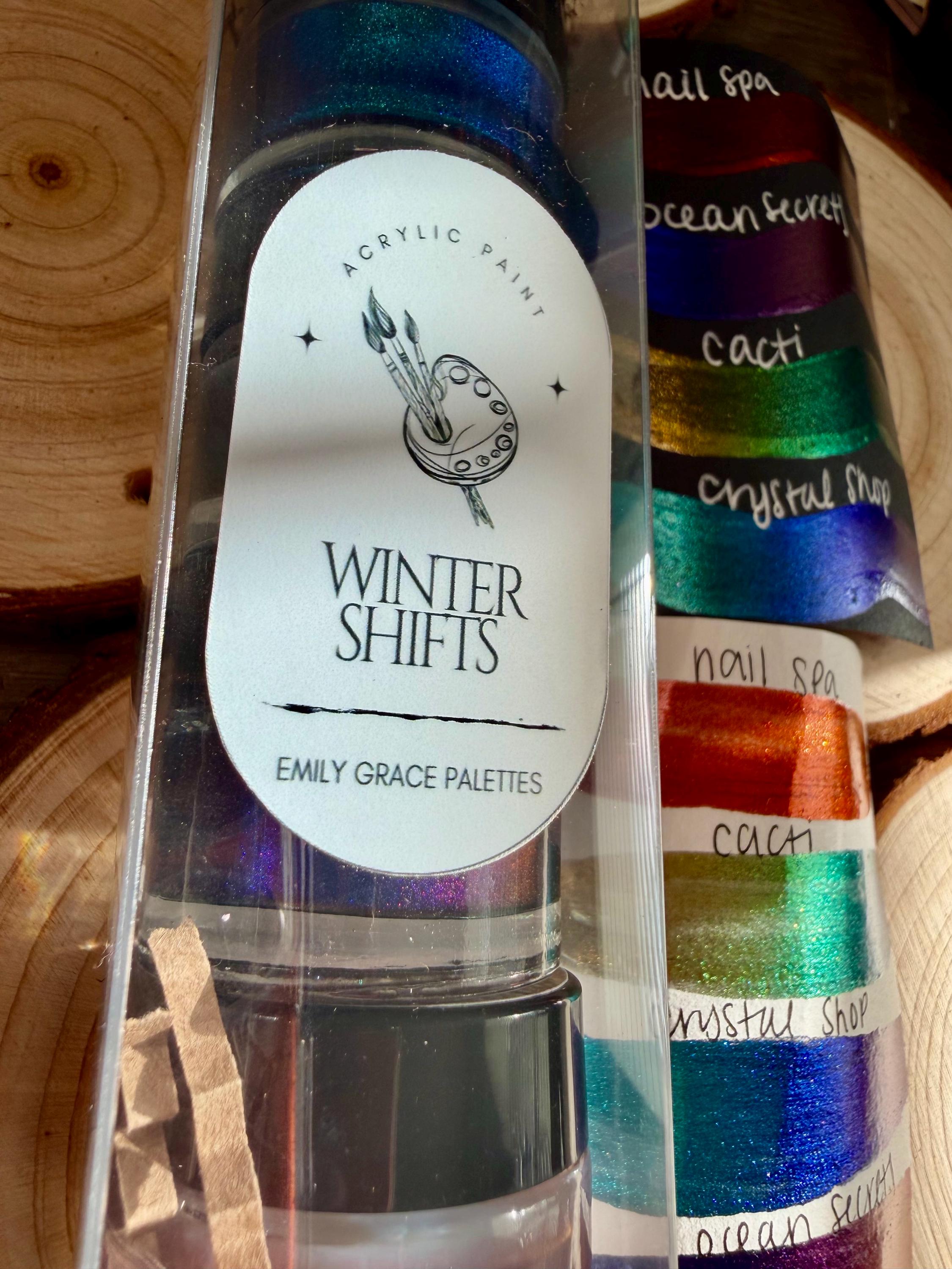 Winter Shifts | 5 Gram Stocking Stuffer Set | Handmade Acrylic Paint ...