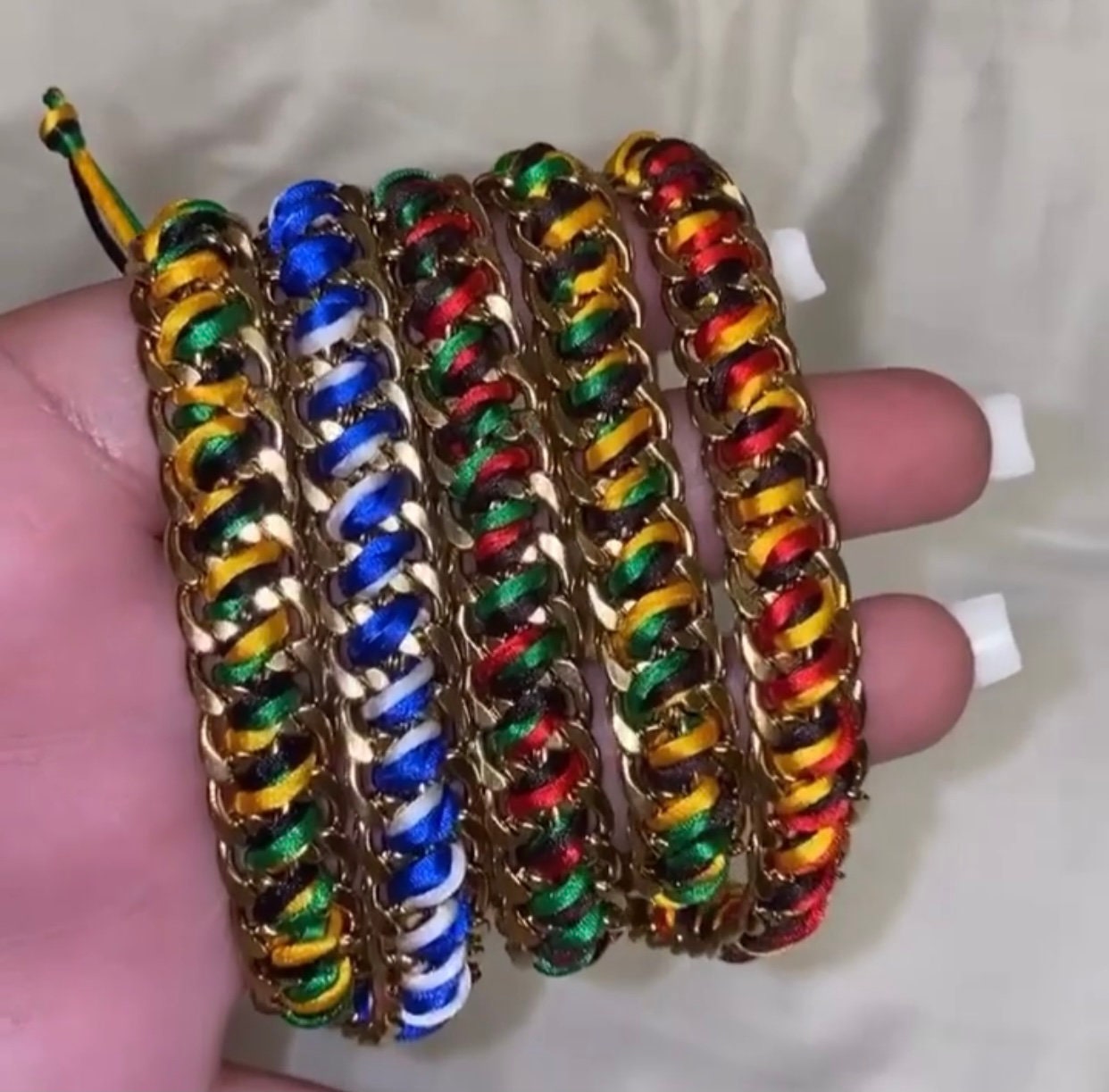 Tri-colored Bracelets - Etsy