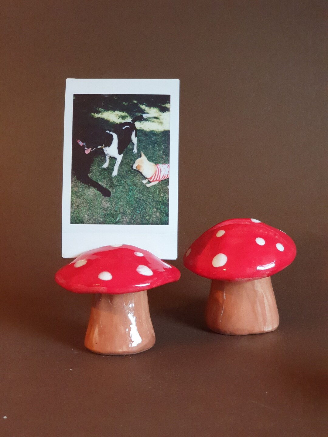Ceramic Note Card Holder Photocard Holder Ceramic Mushroom - Etsy