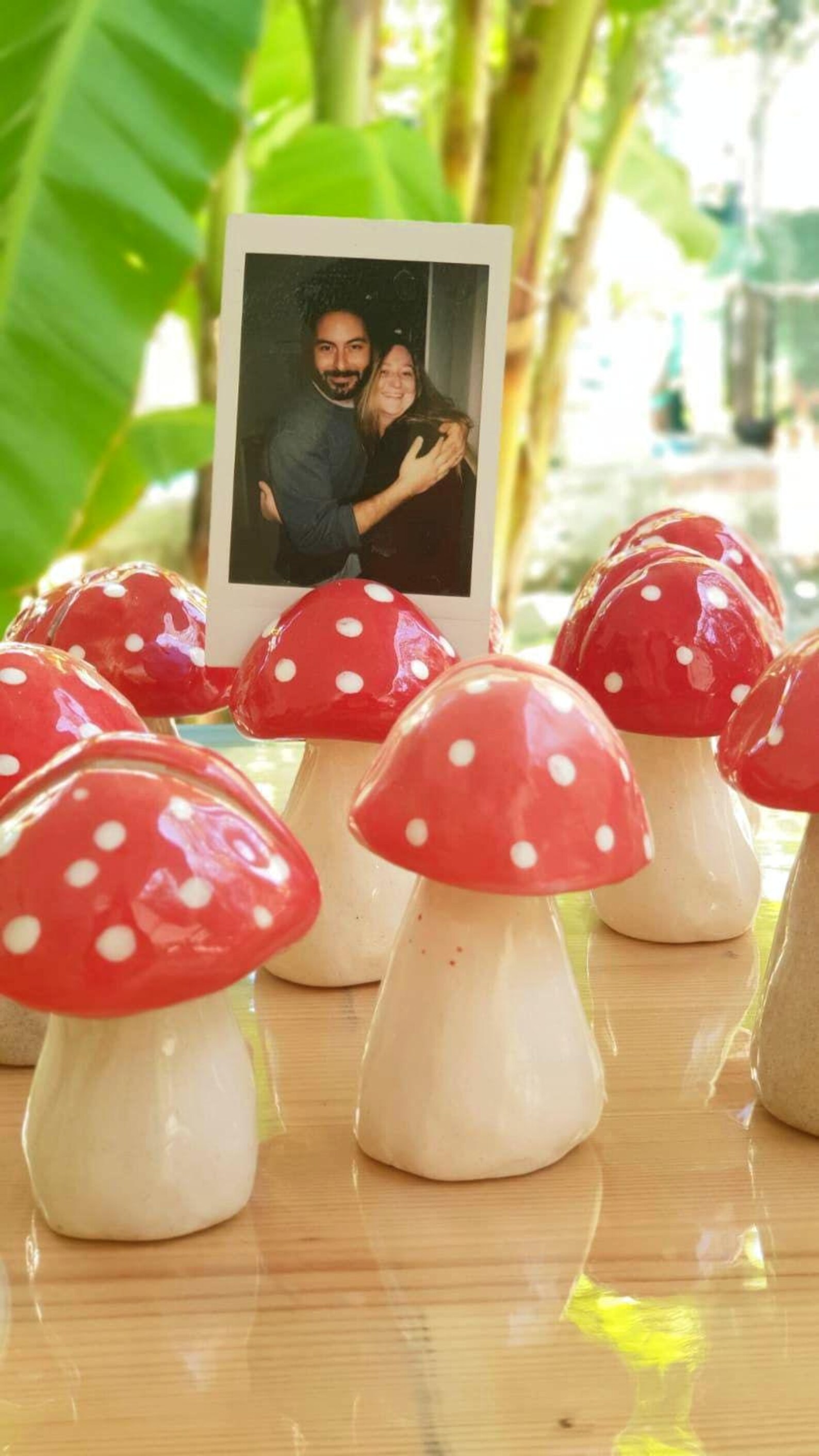 Ceramic Note Card Holder, Photocard Holder, Ceramic Mushroom , Photo ...
