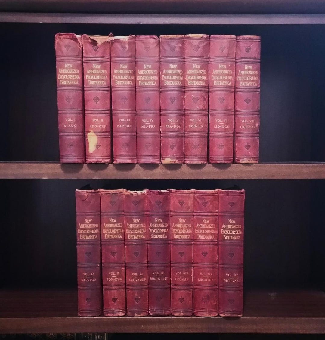 Complete 1899 Americanized Encyclopedia Britannica Set Vintage ...