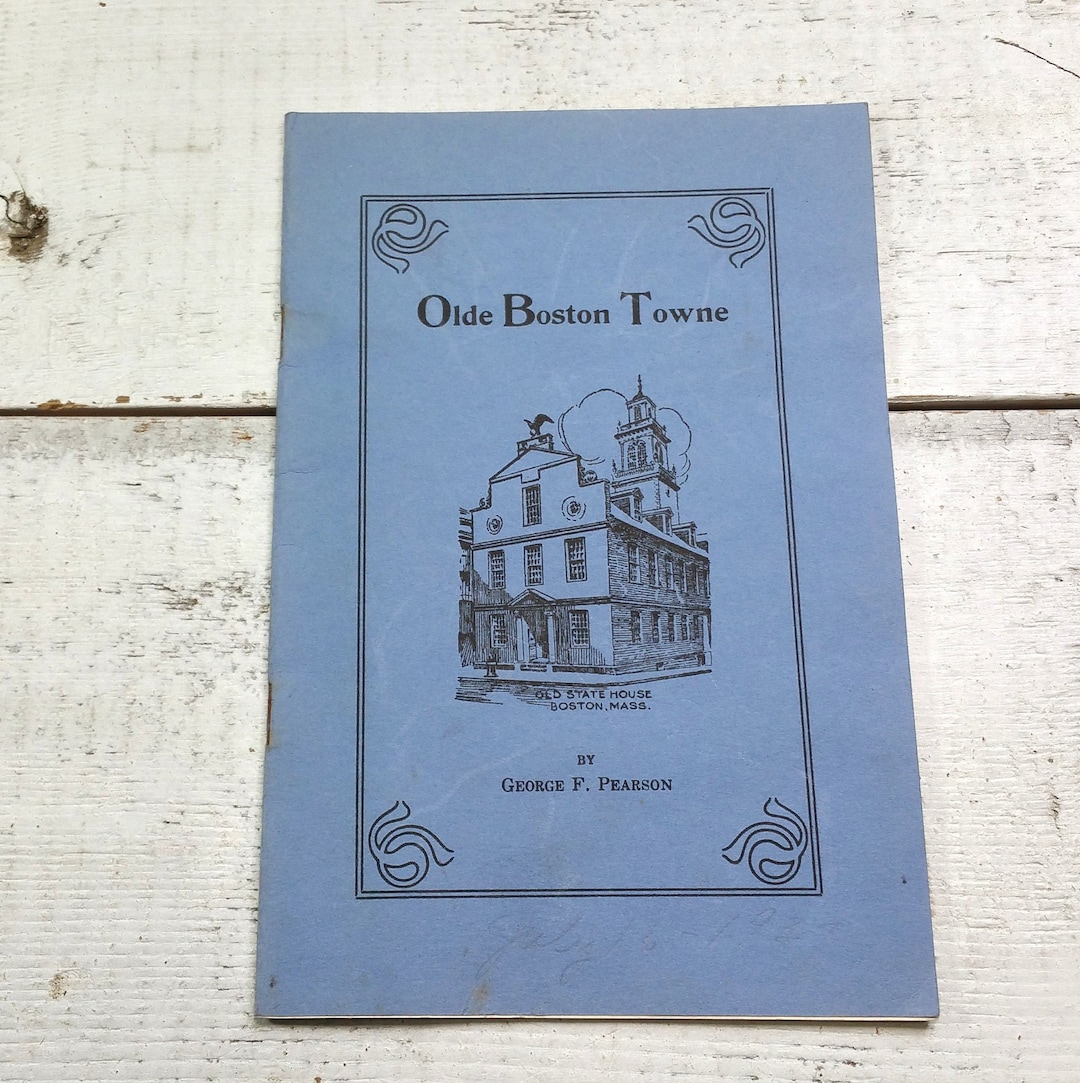 Olde Boston Towne Vintage 1934 Massachusetts State Travel Brochure ...