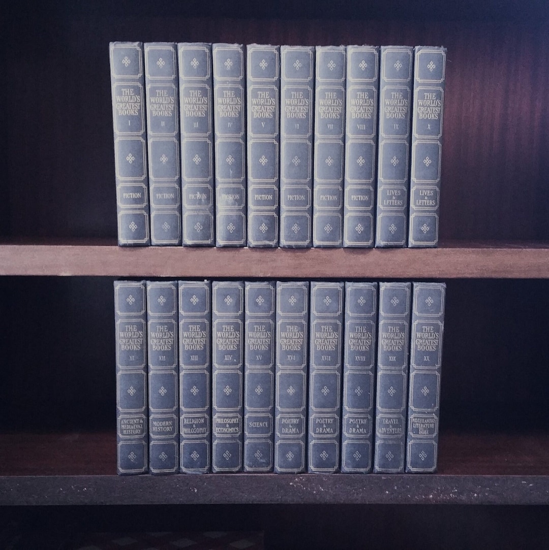 Complete 1910 the Worlds Greatest Books Set of 20 Volumes Vintage ...