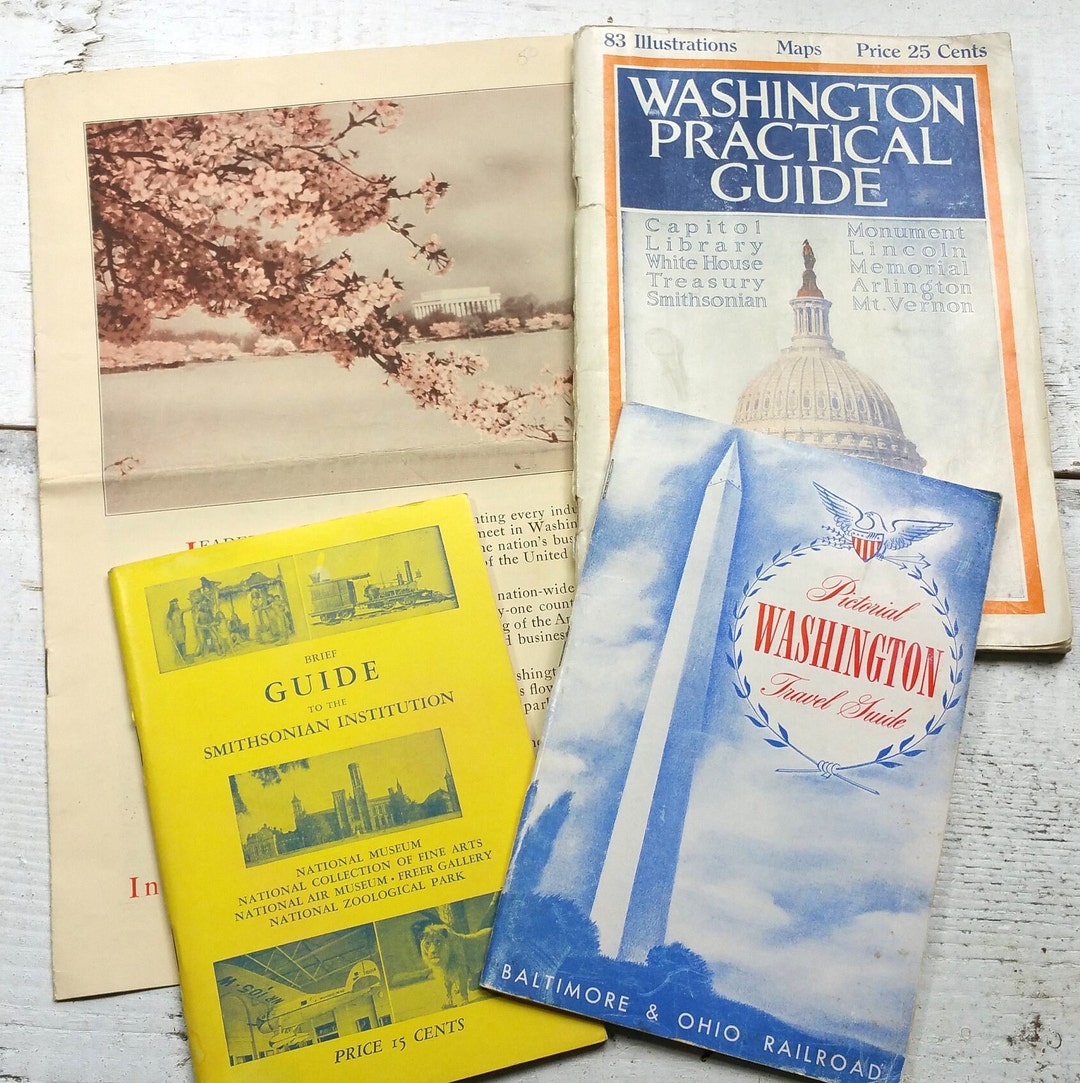 CHOICE Washington DC Brochure Picture Guide State Travel Vintage 50s ...