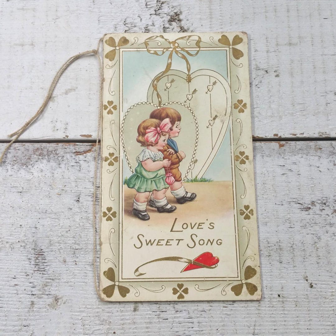 Love's Sweet Song Antique Booklet Poems Poetry Sonnets Valentines Book ...