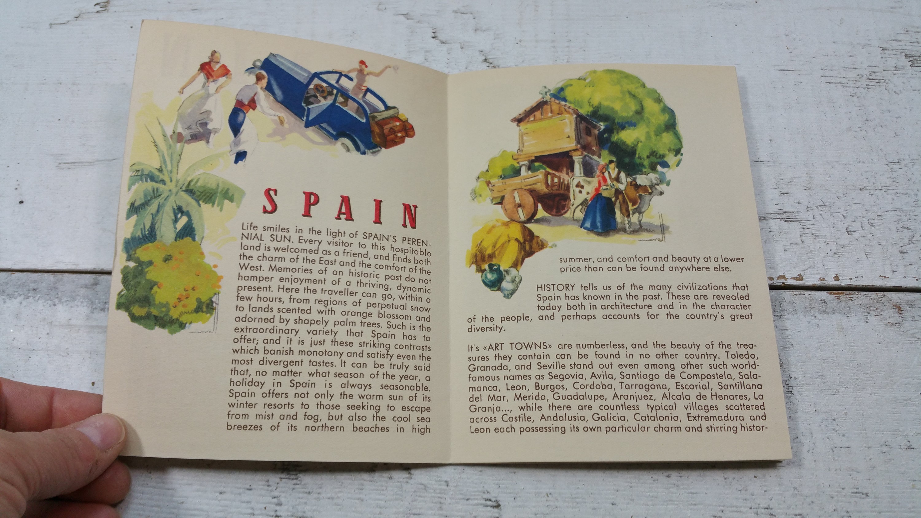 CHOICE Spain Travel Brochure Maps Vintage Midcentury History - Etsy ...