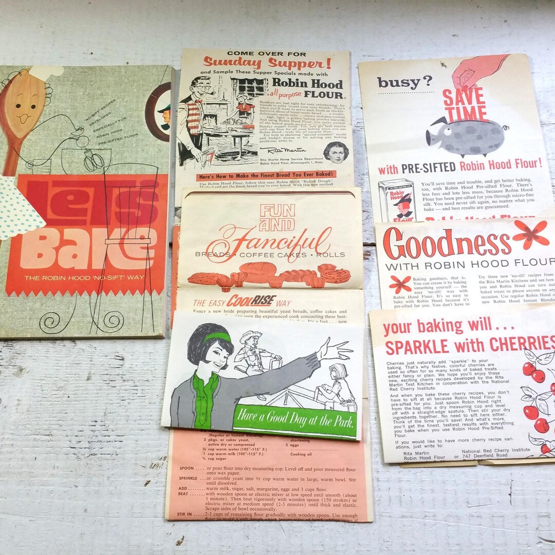CHOICE Robin Hood Flour Cook Booklets Vintage Midcentury Recipes Food ...