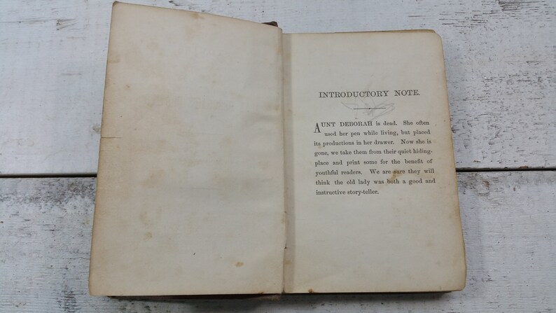1870s Stories From Aunt Deborahs Drawers Childrens Book Sunday School ...