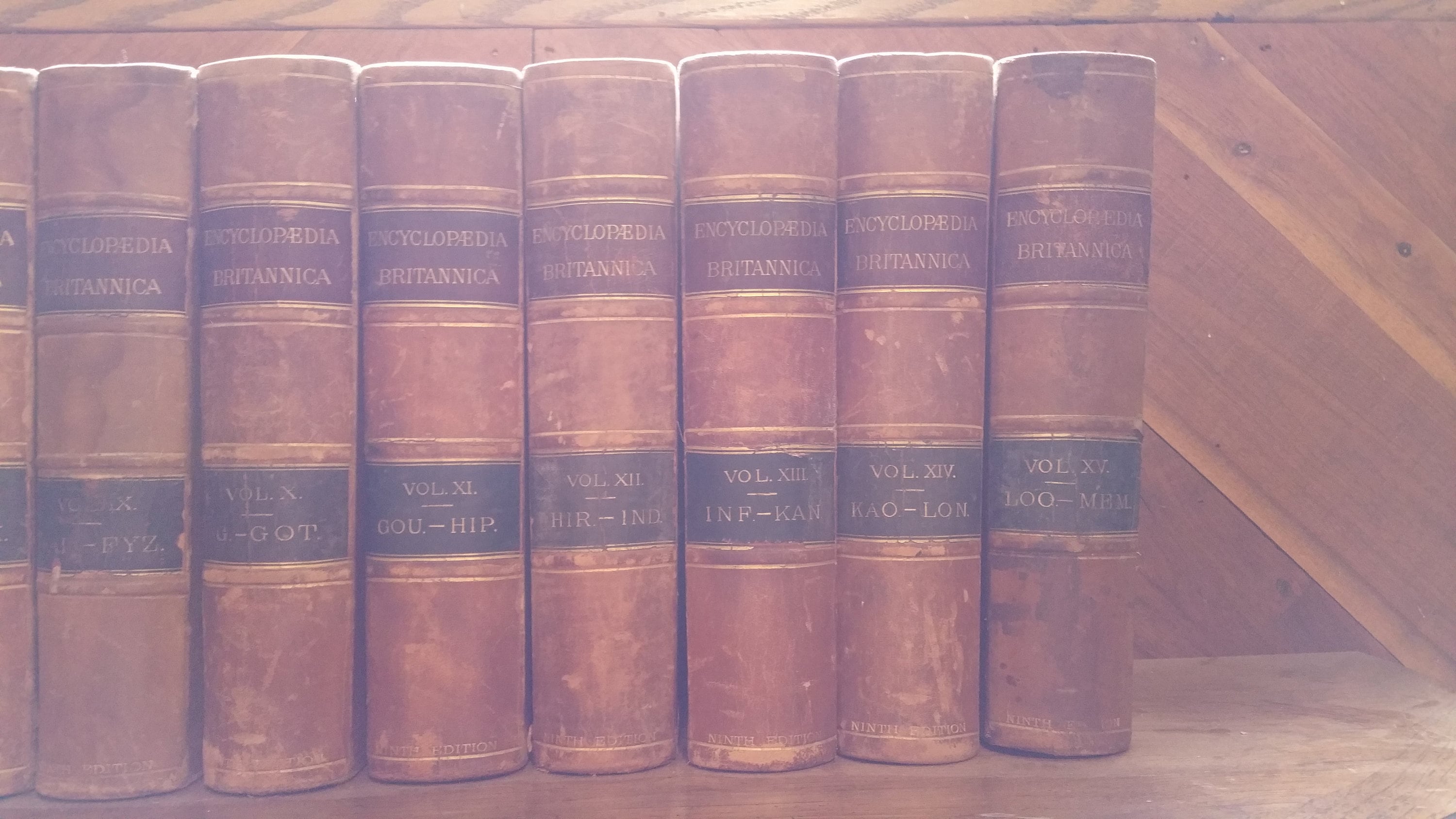 Complete 1878 Encyclopedia Britannica Leather Set 9th Edition Vintage ...