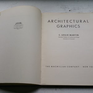 Architectural Graphics Vintage 1955 C. Leslie Martin Home Build Design ...